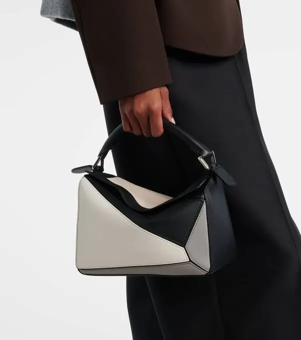 Loewe X Albers Puzzle Small Leather Tote Bag