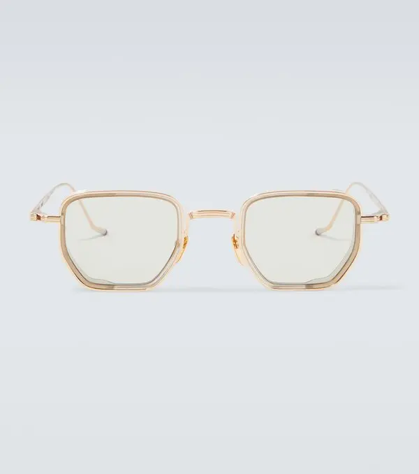 JACQUES MARIE MAGE Atkins Square Sunglasses - Gold