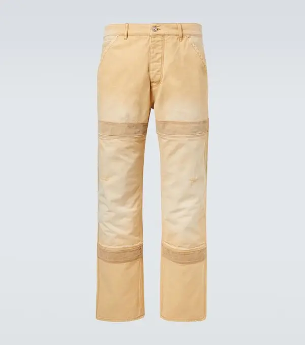 WALES BONNER Sierra Cotton Canvas Straight Pants