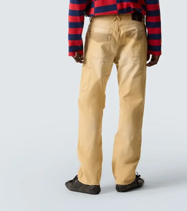 WALES BONNER Sierra Cotton Canvas Straight Pants