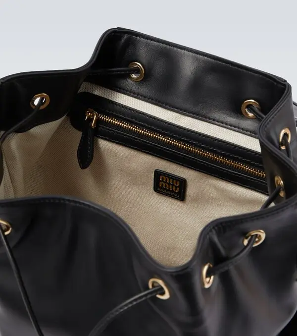Miu Miu Leather Backpack