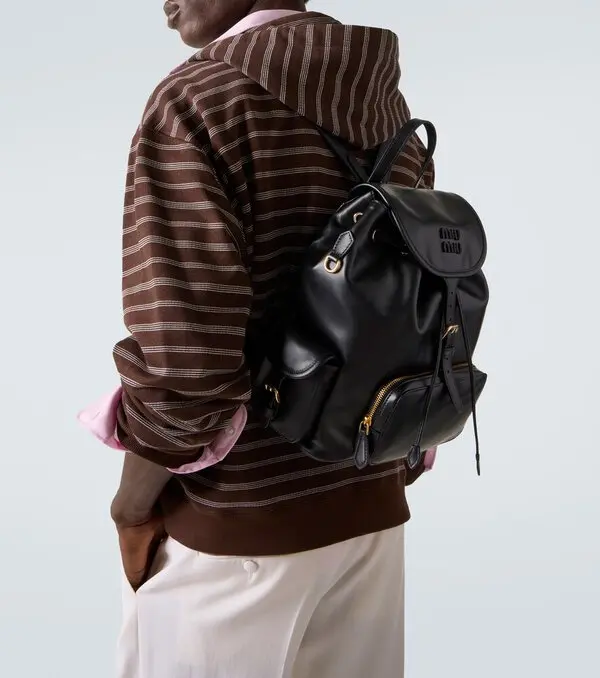 Miu Miu Leather Backpack