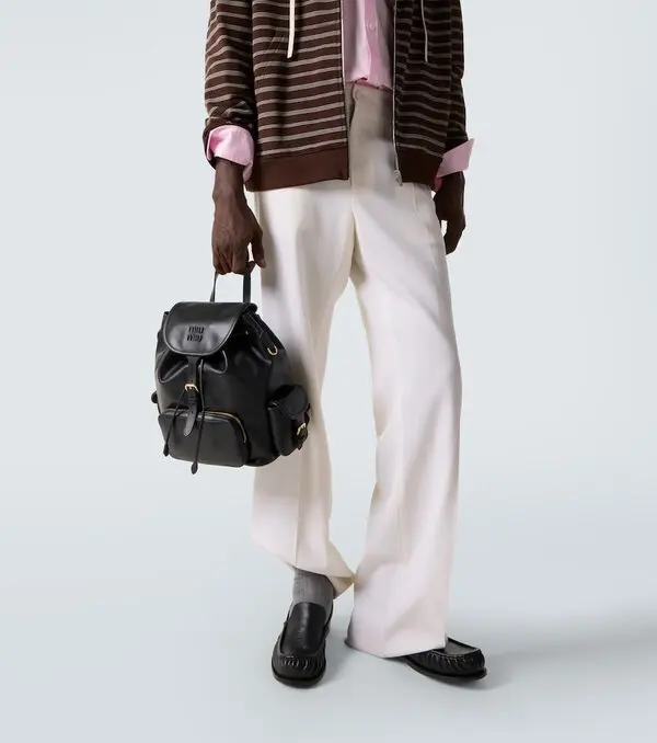 Miu Miu Leather Backpack