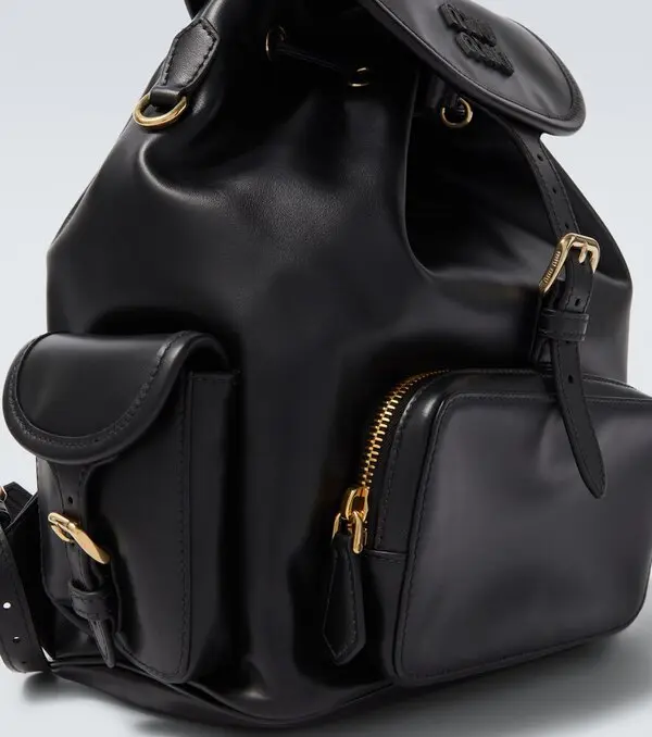 Miu Miu Leather Backpack