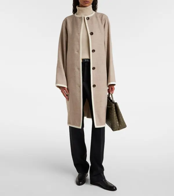 Loro Piana Virgin Wool Buttoned Coat