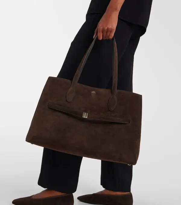 TOTEME Lounge Suede Tote Bag - Brown