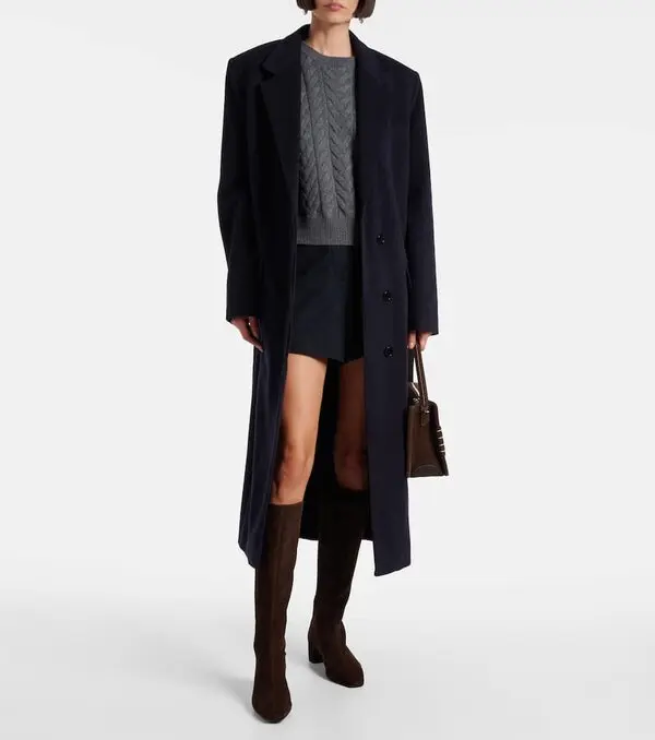 AQUAZZURA Saint Honore 35 Suede Knee-high Boots