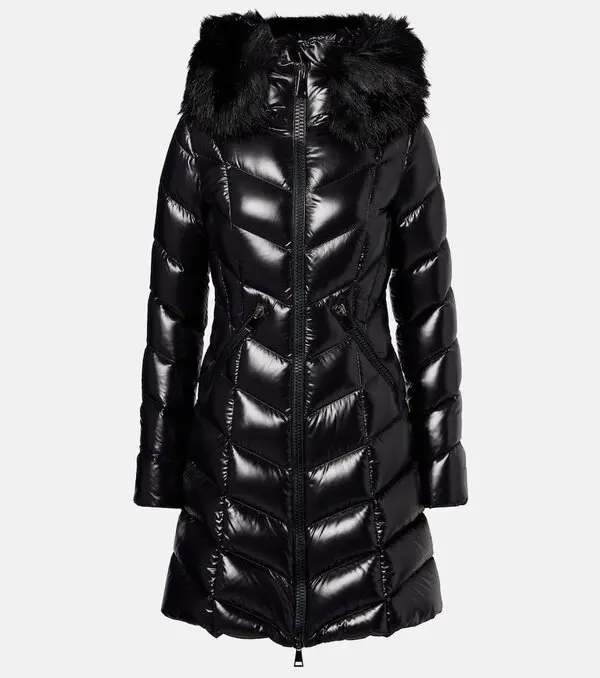 Moncler Fulmarus Quilted Down Coat - Black