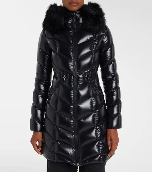 Moncler Fulmarus Quilted Down Coat - Black