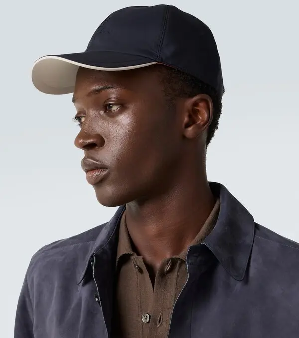 Loro Piana Logo Baseball Cap - Blue