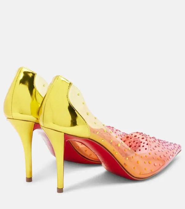 CHRISTIAN LOUBOUTIN Miss Z Degrastrass 80 Pvc Pumps - Multicoloured