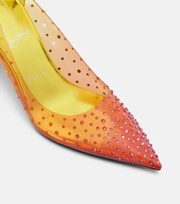 CHRISTIAN LOUBOUTIN Miss Z Degrastrass 80 Pvc Pumps - Multicoloured