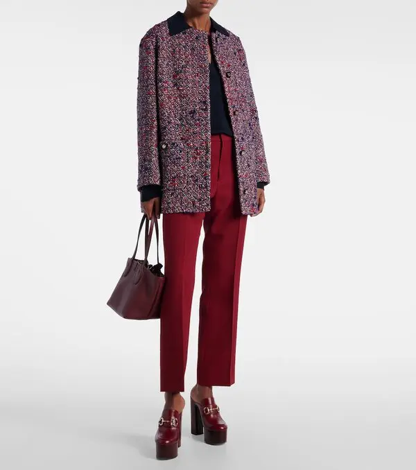 Gucci V-neck Wool Sweater - Blue