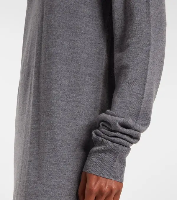 TOTEME Wool And Silk Sweater Dress - Grey