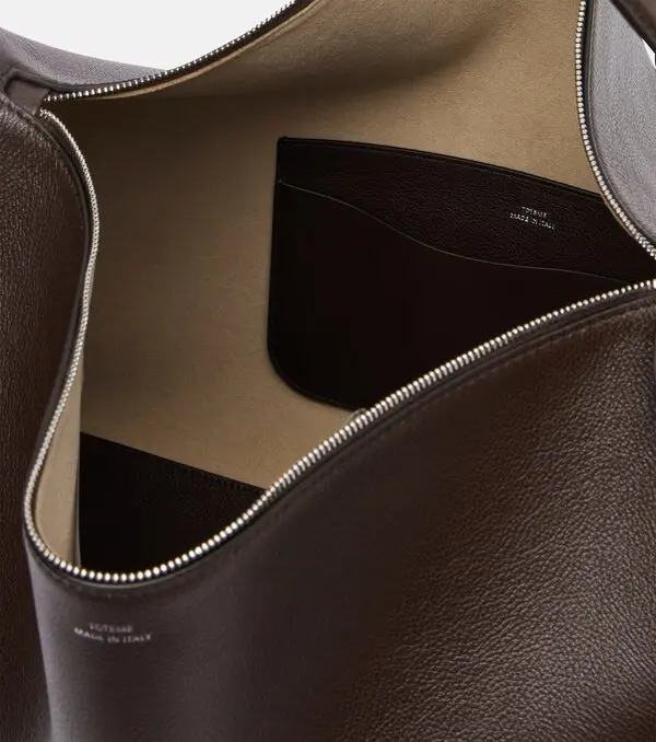 TOTEME Bevel Leather Tote Bag - Brown