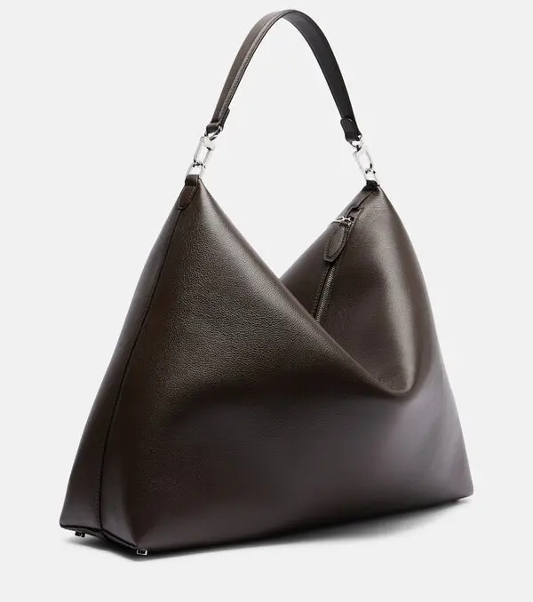 TOTEME Bevel Leather Tote Bag - Brown