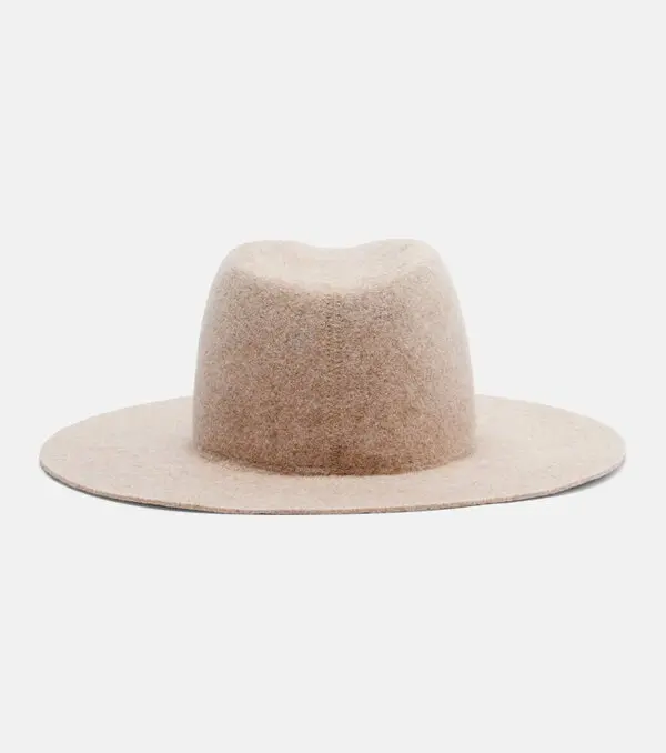 Ruslan Baginskiy Monogram Wool-blend Felt Fedora