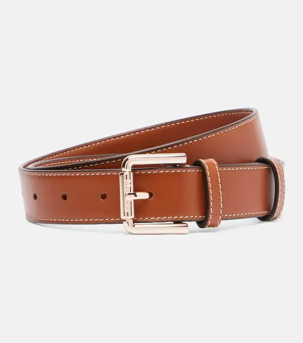 Max Mara Leather Belt - Brown