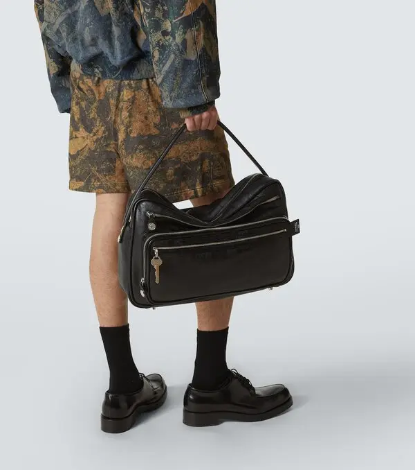 Acne Studios Leather Shoulder Bag - Black