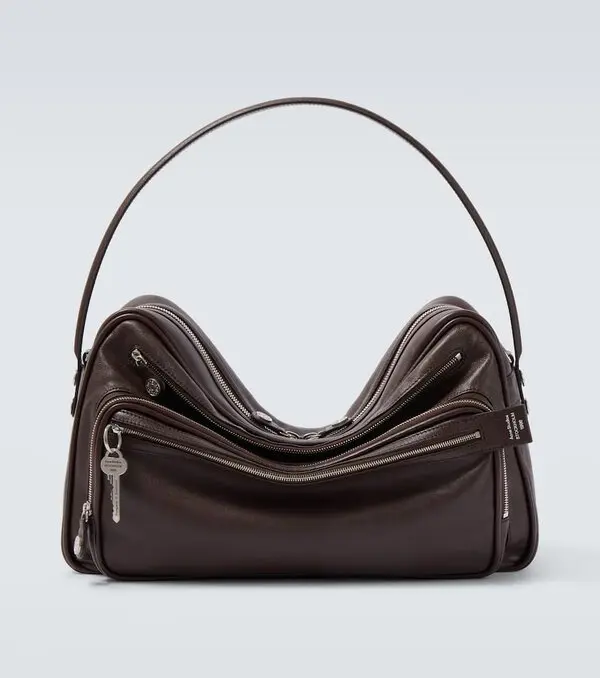 Acne Studios Camero Leather Shoulder Bag - Brown