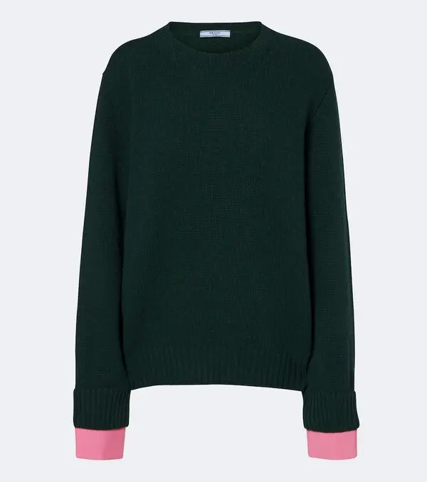 Prada Wool And Cashmere Sweater - Green