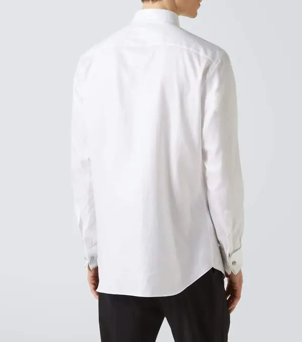 Brioni Cotton Poplin Tuxedo Shirt