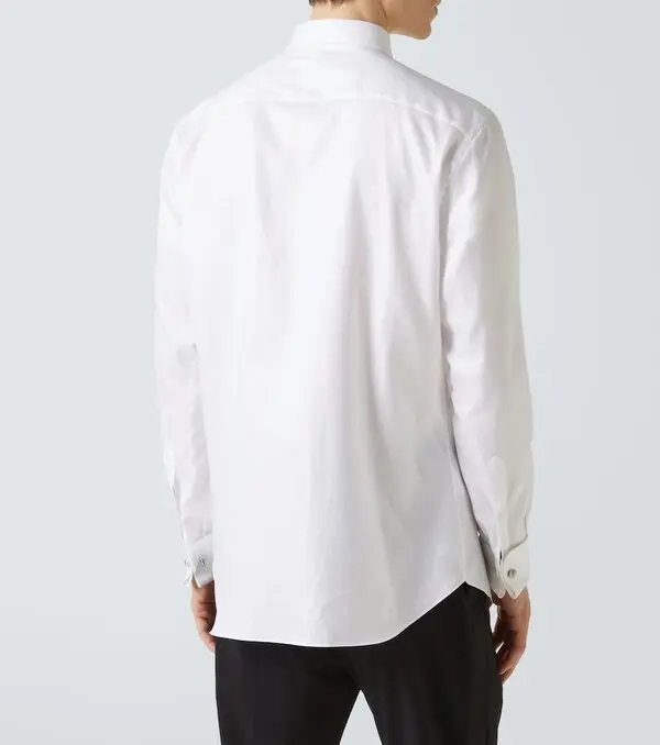 Brioni Cotton Poplin Tuxedo Shirt