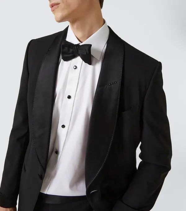 Brioni Cotton Poplin Tuxedo Shirt