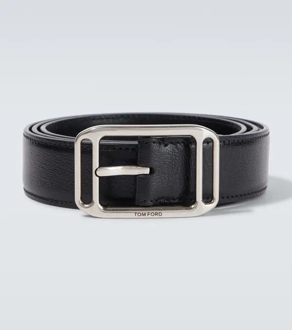 TOM FORD Leather Belt - Black