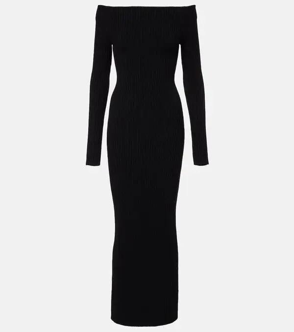 Max Mara Wool And Cashmere-blend Maxi Dress