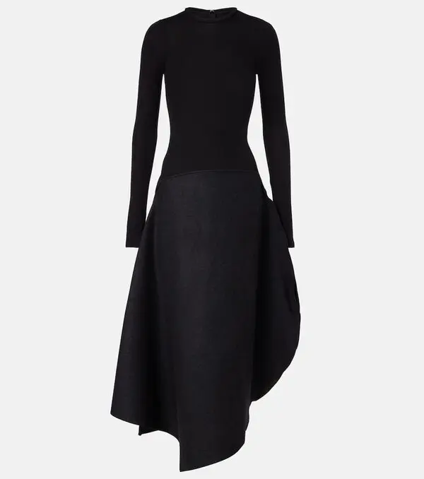 Victoria Beckham Asymmetric Midi Dress