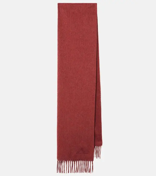 Loro Piana Grande Unita Cashmere Scarf - Burgundy