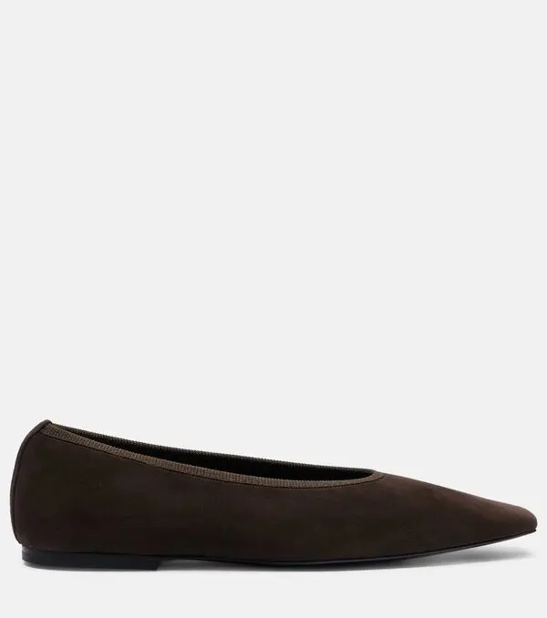 TOTEME Suede Ballet Flats