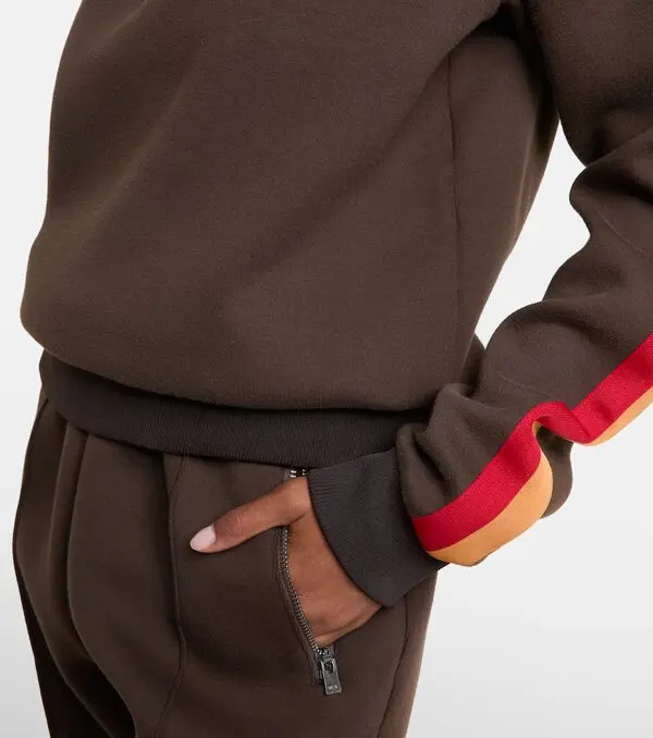 MAISON MARGIELA Cotton-blend Jersey Half-zip Sweatshirt