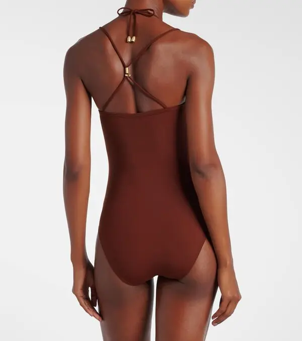 ERES Odyssée Gathered Swimsuit - Brown