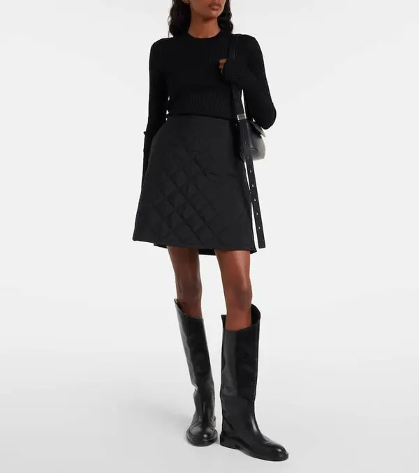 JIL SANDER Quilted Mini Skirt