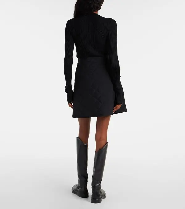 JIL SANDER Quilted Mini Skirt