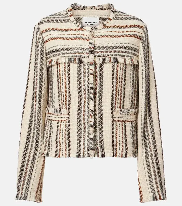 MARANT ETOILE Izarina Cotton And Wool-blend Jacket - Multicoloured