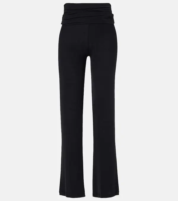 AYA MUSE Gathered High-rise Straight Pants