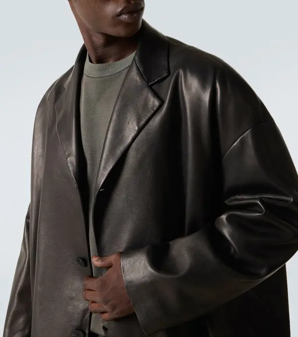Fear Of God Oversized Leather Blazer