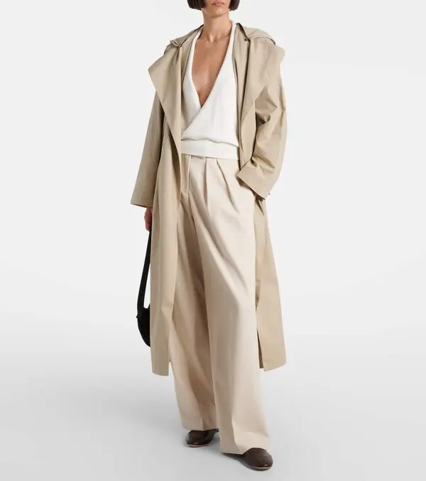 AYA MUSE Cotton Gabardine Trench Coat