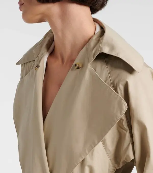 AYA MUSE Cotton Gabardine Trench Coat