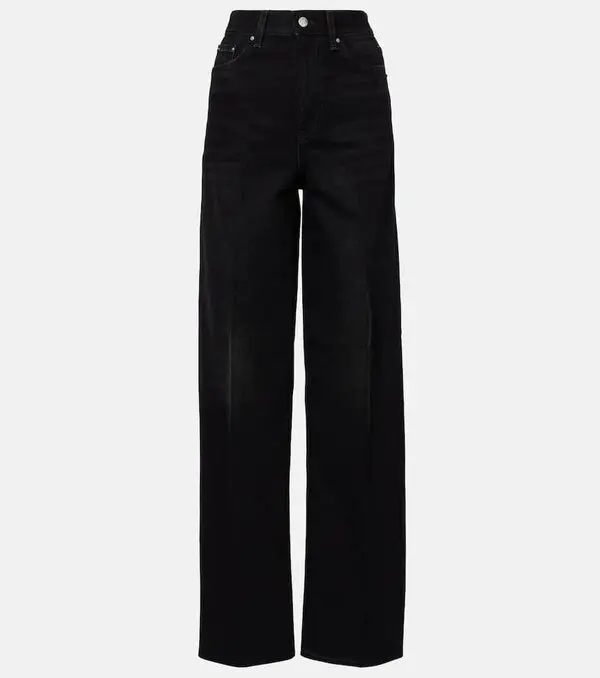 TOTEME High-rise Wide-leg Jeans - Black