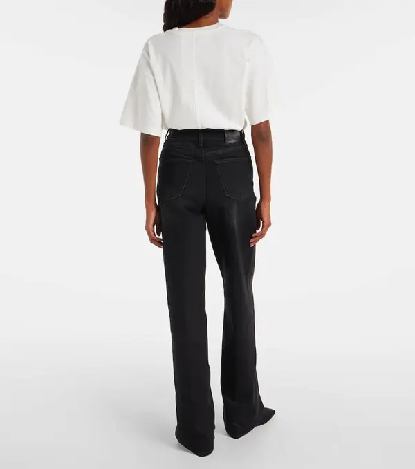 TOTEME High-rise Wide-leg Jeans - Black
