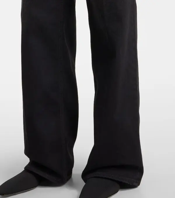TOTEME High-rise Wide-leg Jeans - Black