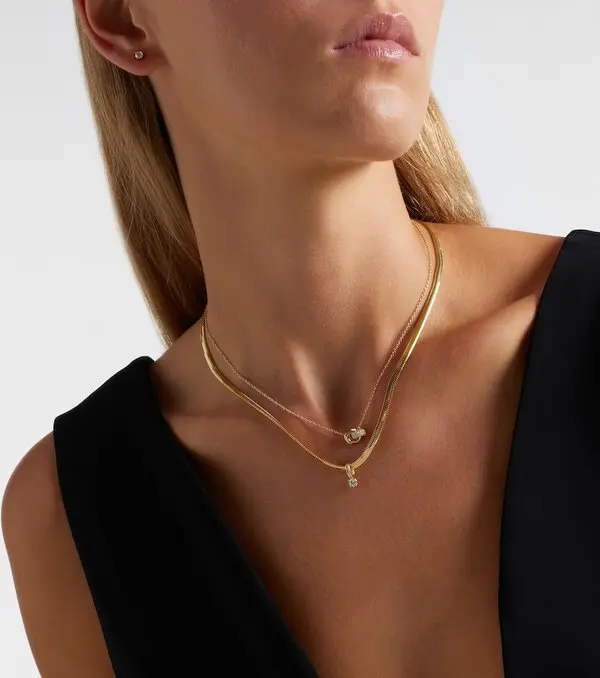STONE AND STRAND 14kt Yellow Diamond Necklace