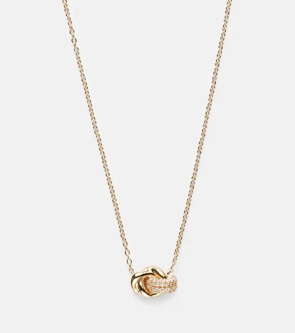 STONE AND STRAND 14kt Yellow Diamond Necklace