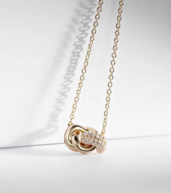 STONE AND STRAND 14kt Yellow Diamond Necklace