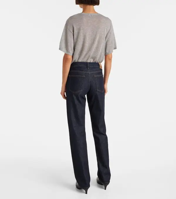 TOTEME Low-rise Straight Jeans - Blue