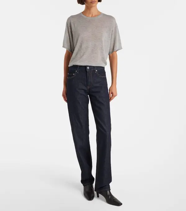 TOTEME Low-rise Straight Jeans - Blue